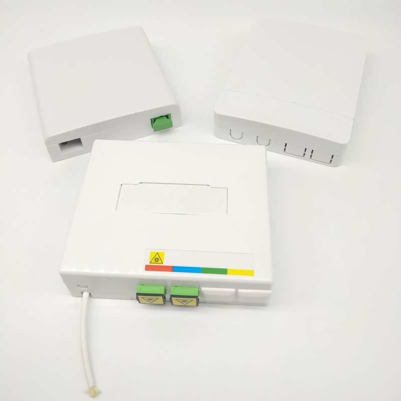2 Port Ftth Fiber Optic Termination Box SC/APC Adapter Fiber ...