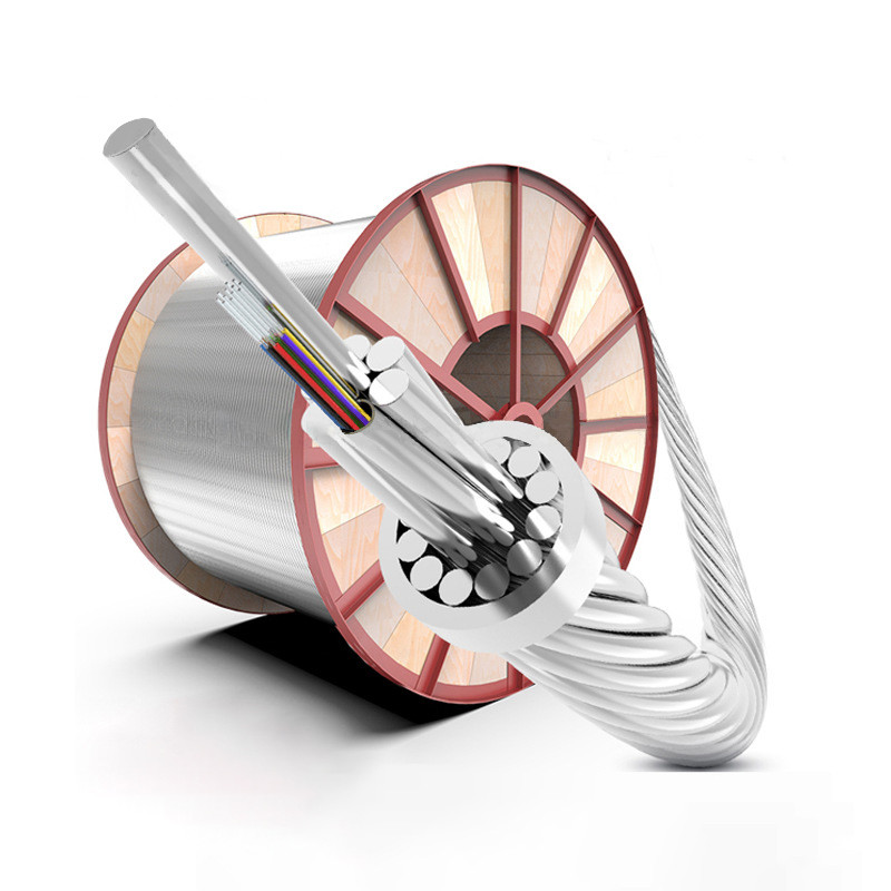 Self Supporting Aerial OPGW Fiber Optic Cable Overhead Optical Ground ...